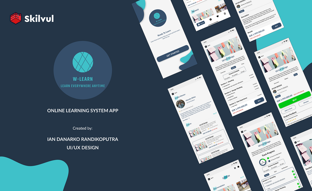 UI/UX Design Case Study — Learning Management System Mobile App | by Ian Danarko Randikoputra ...