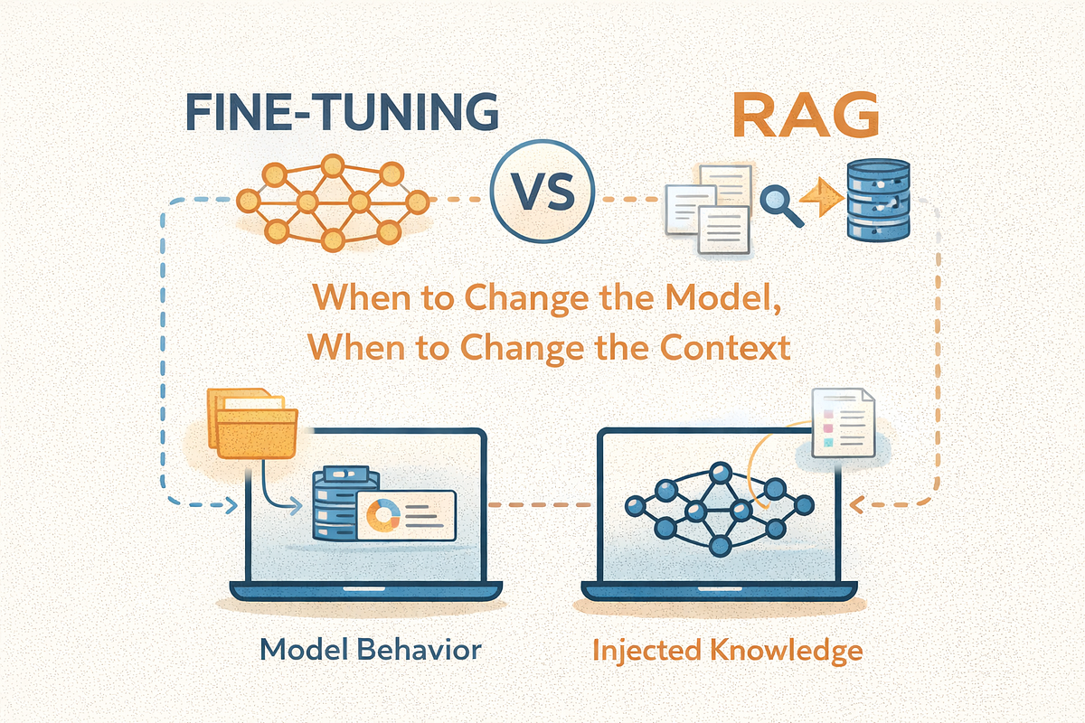Fine-Tuning vs RAG: When to Change the Model and When to Change the ...