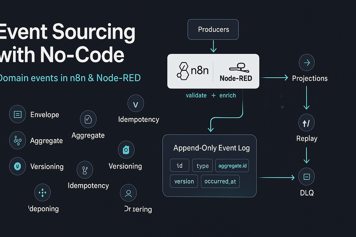 Event Sourcing with No-Code: n8n & Node-RED | by Modexa | Nov, 2025 ...