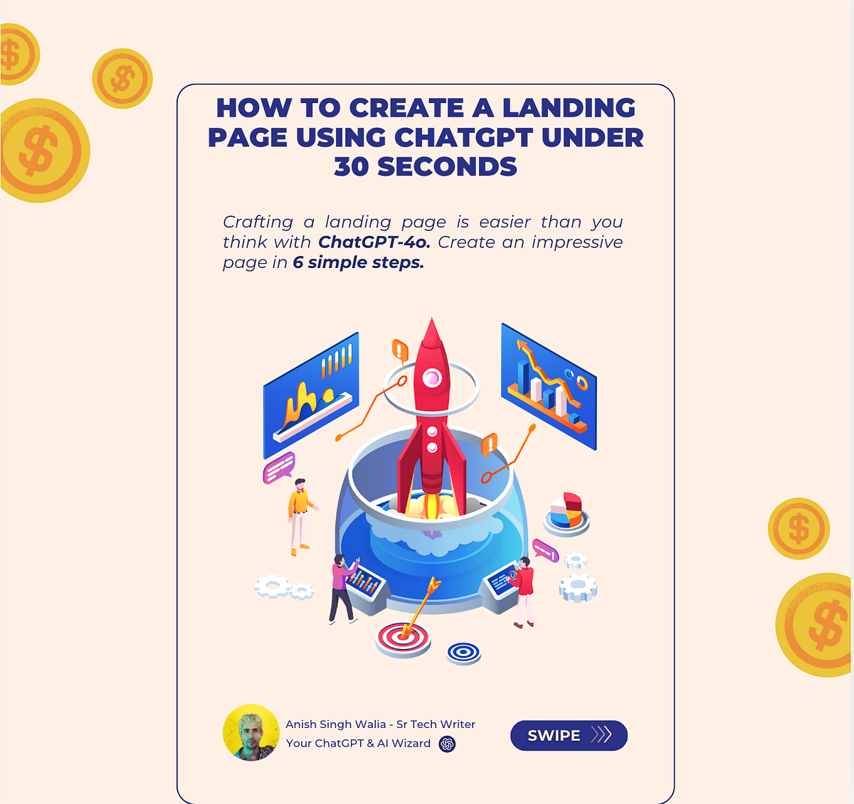 How To Create a Landing Page Using ChatGPT Free version under 30 seconds | Write A Catalyst