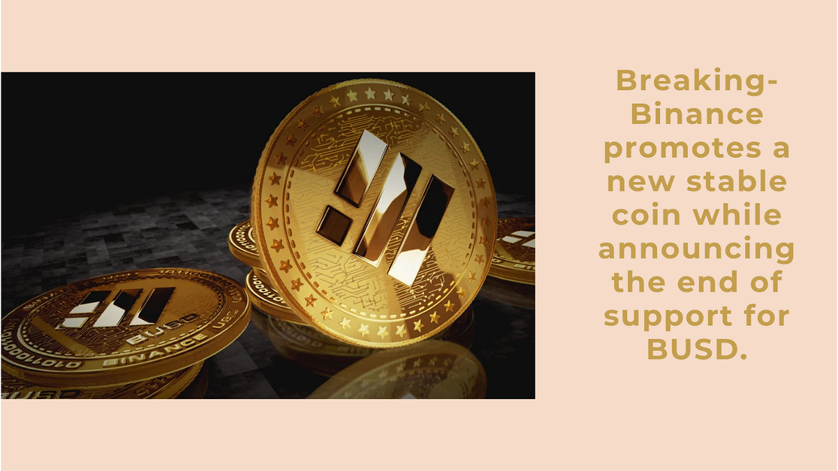 Binance Introduces Fresh Stable coin and Ends Support for BUSD | by ...