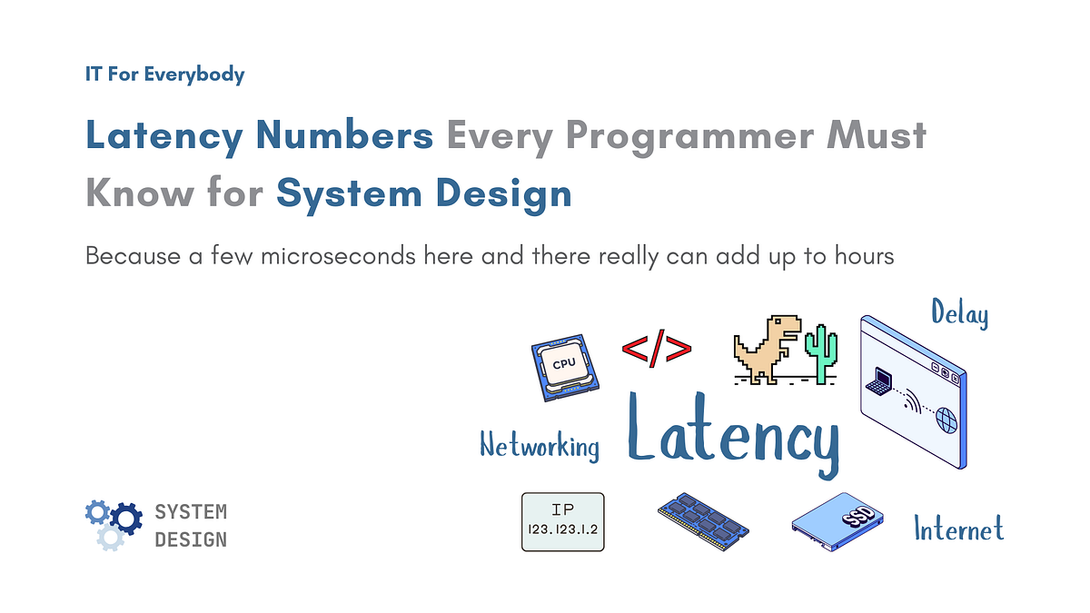 Latency Numbers Every Programmer Must Know for System Design | by Aliyan Shaikh | IT For ...