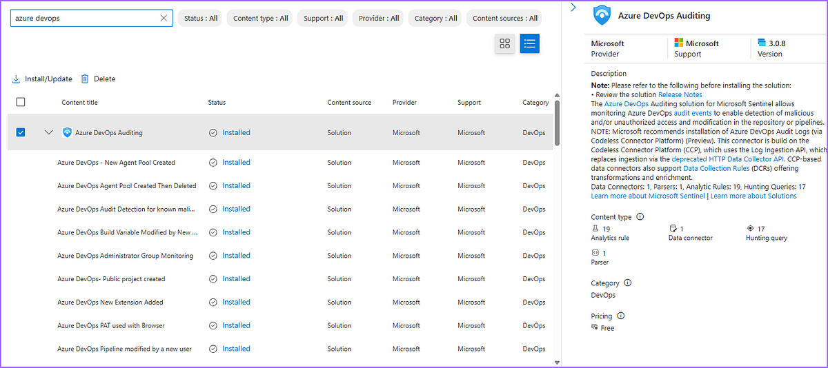 How to Stream Azure DevOps Audit Logs into Microsoft Sentinel | by ...