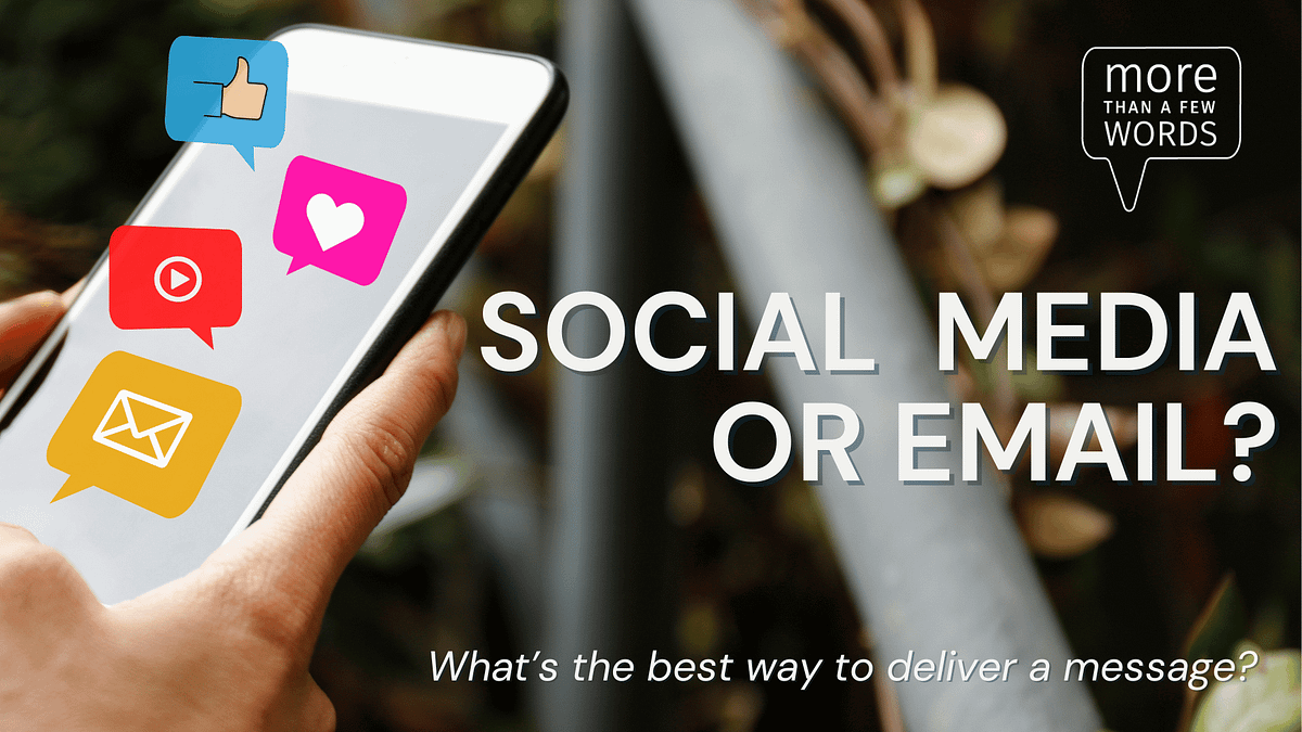 Email vs Social Media. When you want to share something… | by Lorraine ...