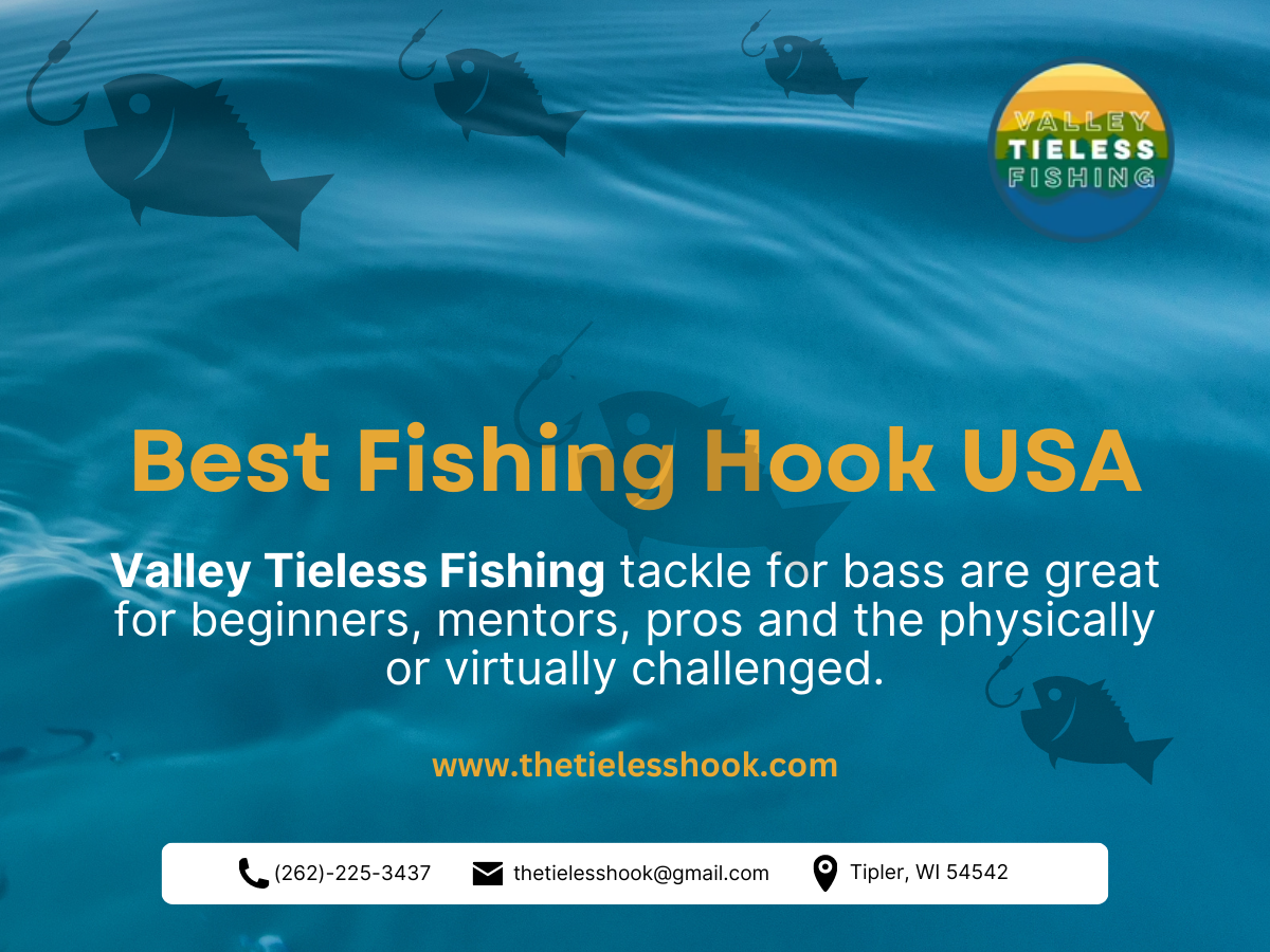 Best Fishing Hook USA - Valley Tieless Fishing - Medium