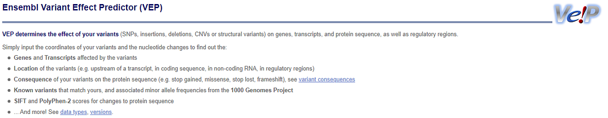 Building Custom Databases in VEP for Annotation of SNPs | by Ambu ...