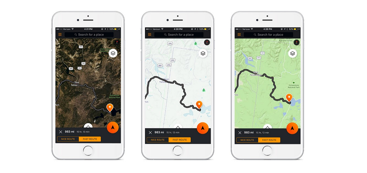 Motorcycles navigation. How NaviRider built a custom map and… | by ...