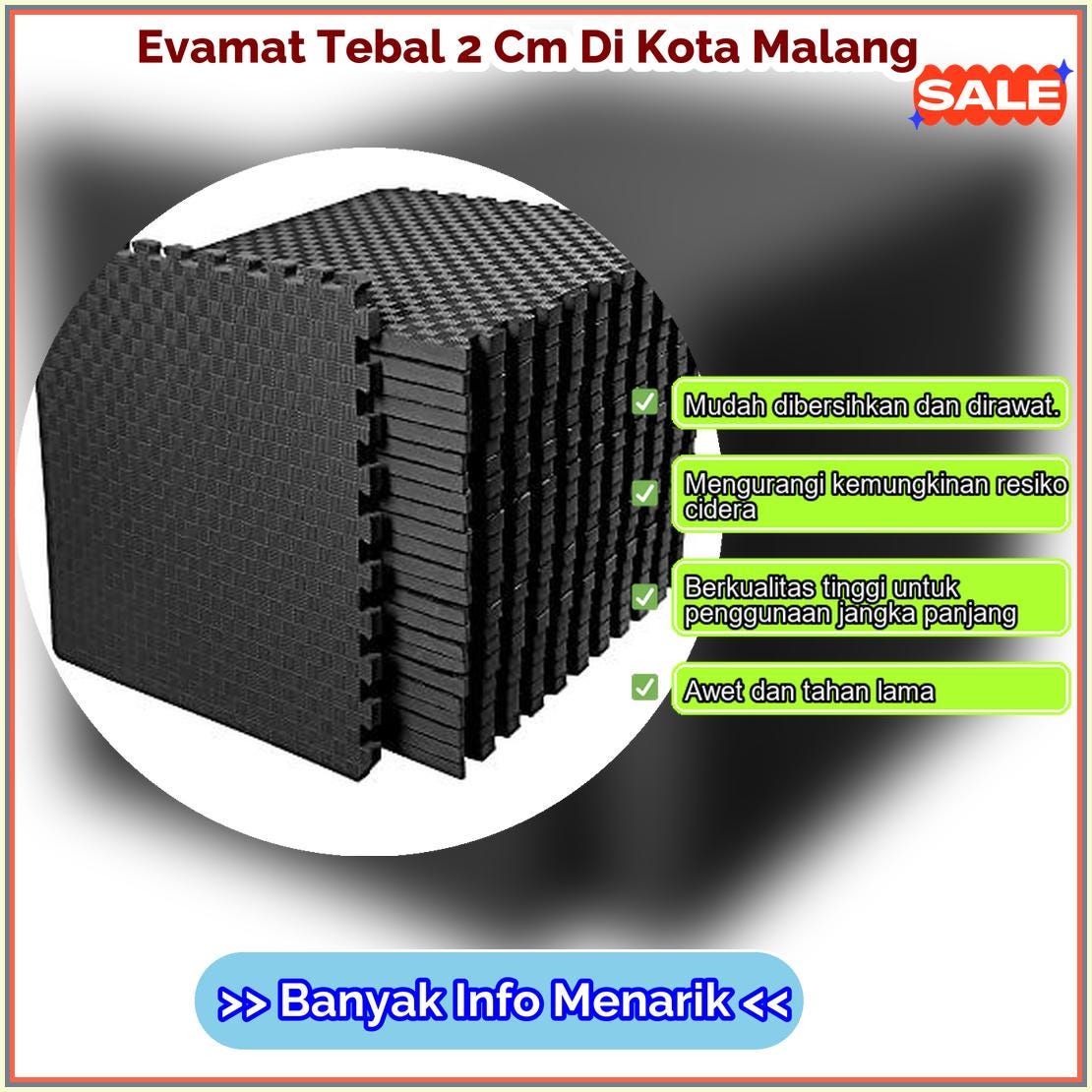 Evamat Tebal 2 Cm Di Kota Malang - Eva Mat Tebal - Medium