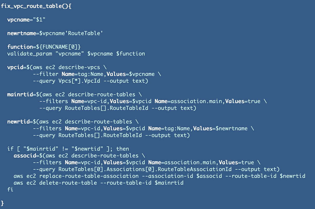 Remove extraneous VPC route tables | by Teri Radichel | Cloud Security | Medium