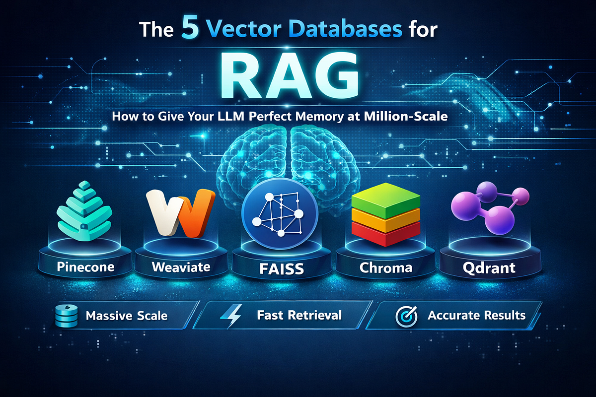 The 5 Vector Databases for RAG: How to Give Your LLM Perfect Memory at ...