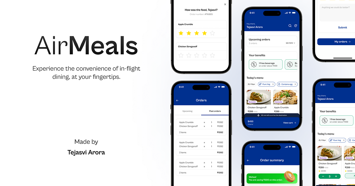 AirMeals: In-flight food ordering application | by Tejasvi Arora ...