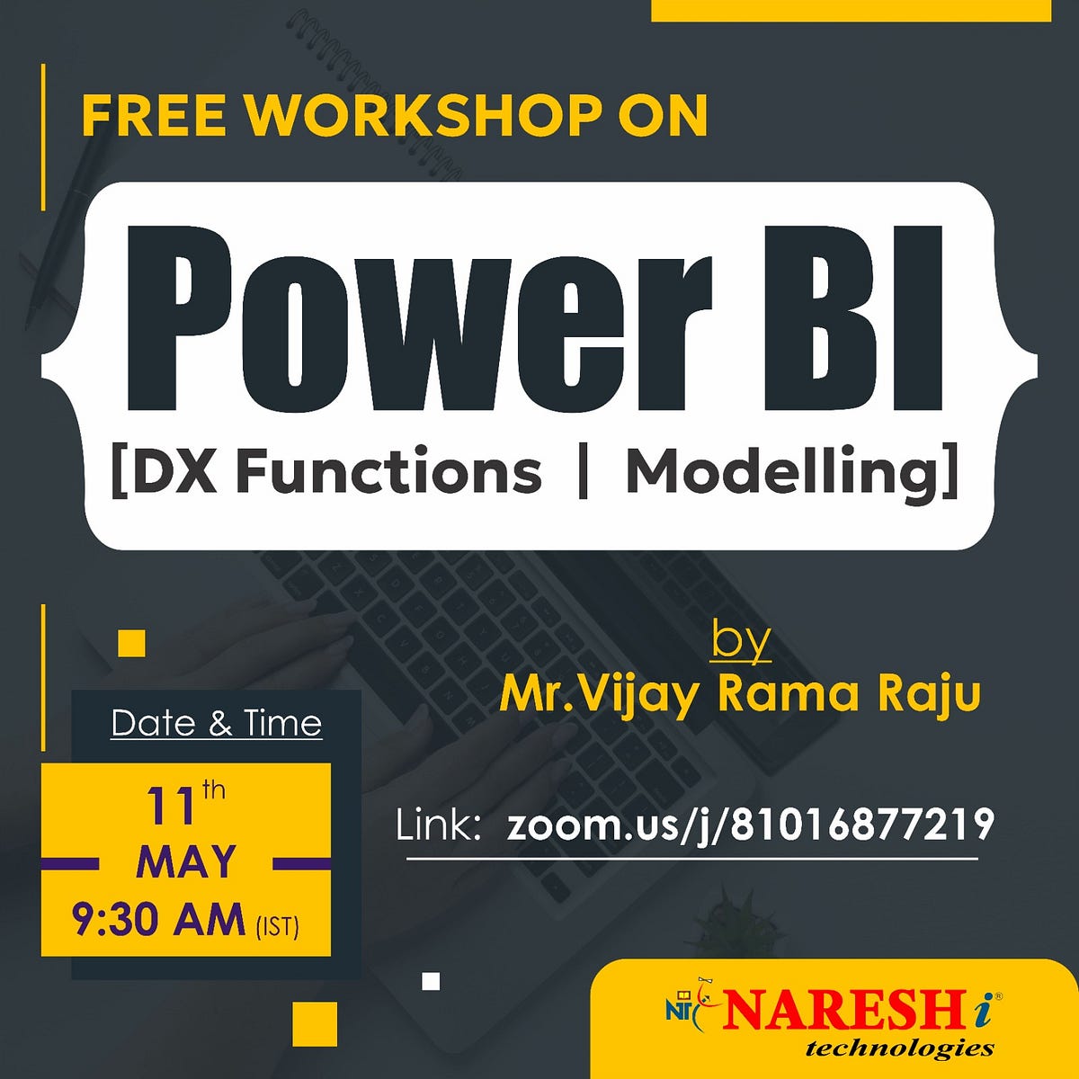 Free Workshop on Power BI [DX Functions & Modelling] Online Training — Naresh IT - Avinash Nit ...
