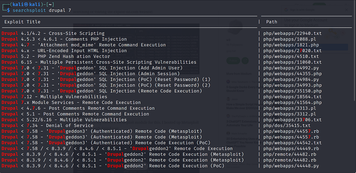 DC-1 Vuln hub Walkthrough. DC-1 is a purposely built vulnerable… | by Abhishek Massey | Medium