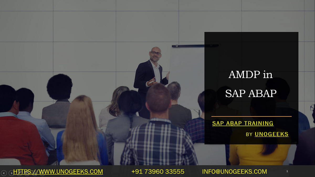 Amdp In Sap Abap Amdp Abap Managed Database Procedures By 3142