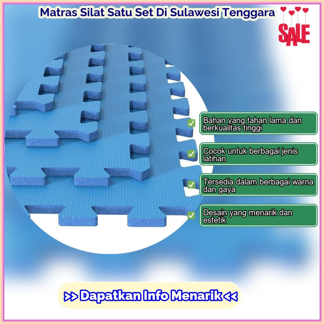 Matras Silat Satu Set Di Sulawesi Tenggara - Alat Lompat Tinggi - Medium
