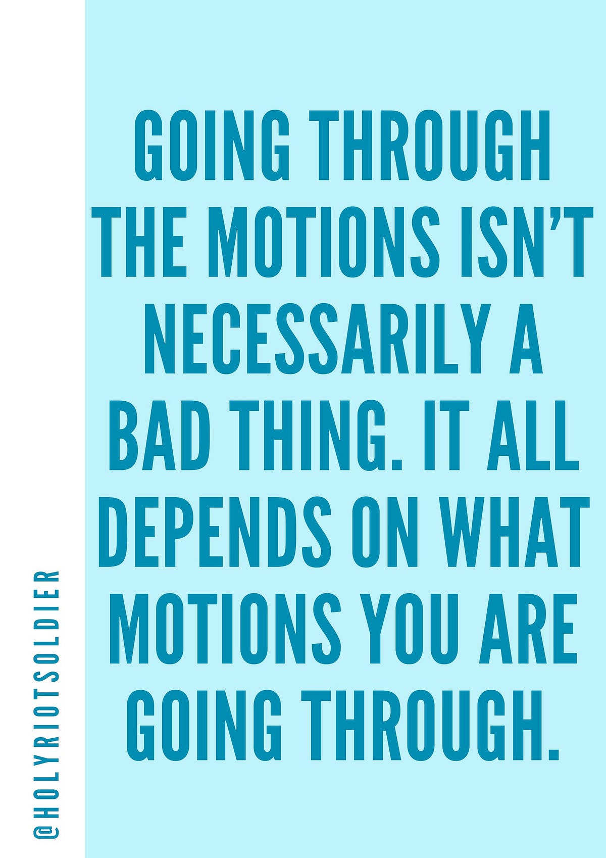 Going Through The Motions. Sometimes just going through the… | by Aaron ...