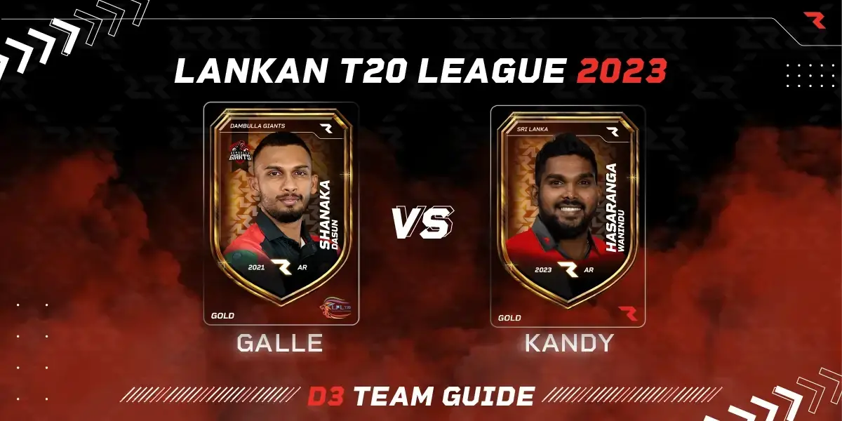Lankan T20 League 2023 Match 5: Galle vs Kandy | D3 Guide | by Robin ...