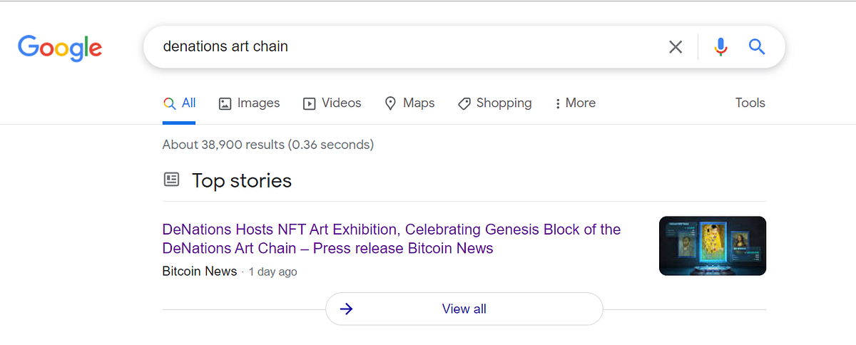 DeNations Art Chain Press Release - DeNations - Medium