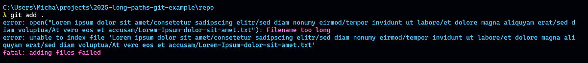Long paths in Windows. How to resolve ‘Filename too long’ in… | by Michael Eichhorn | Medium