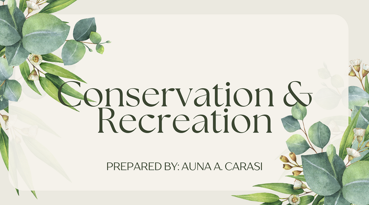 NRC 130: Nature-Based Leisure and Recreation | by Auna Carasi | Medium