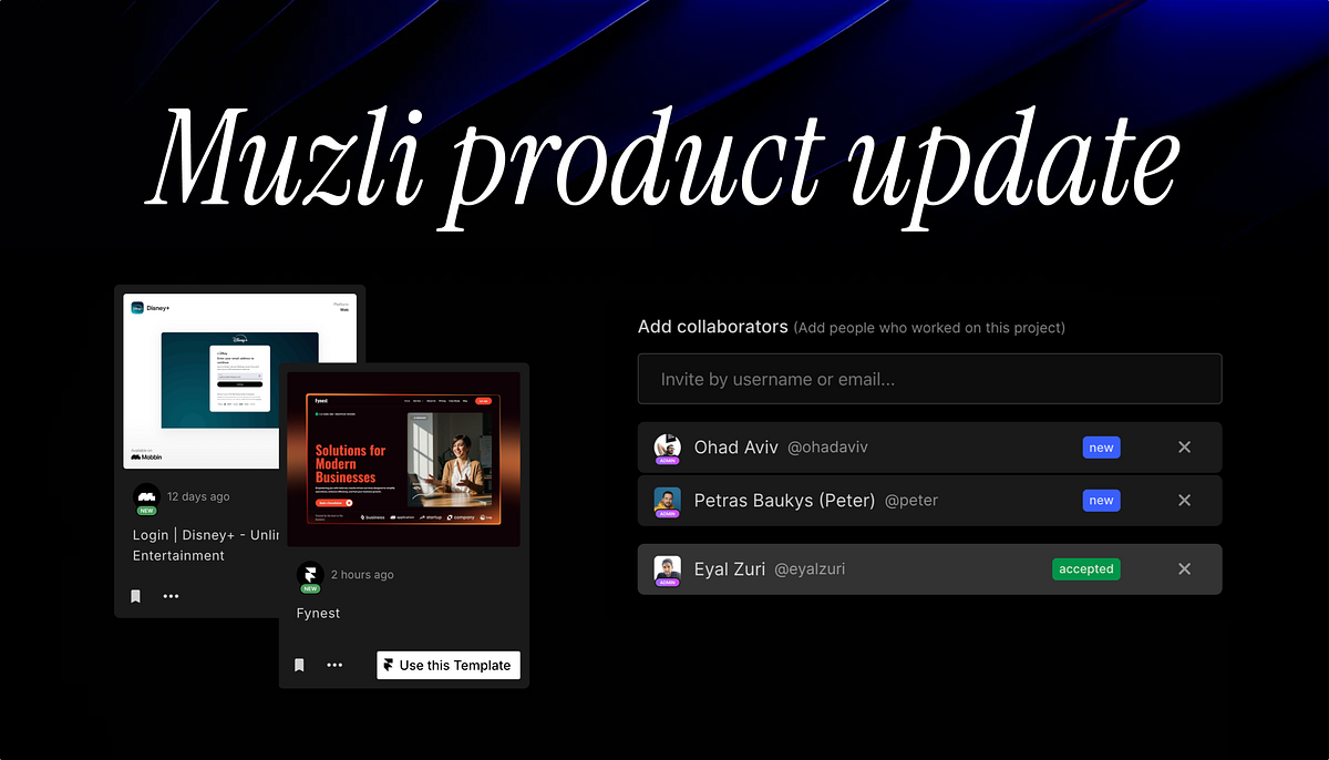 Muzli Product Update: Framer & Mobbin Integrations, Design Collabs, and ...