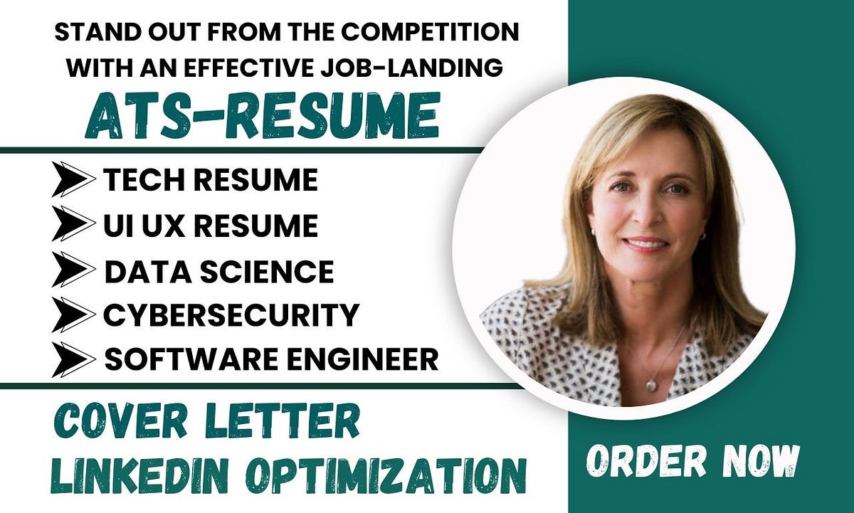 I will do UI UX tech cybersecurity software engineer data science resume CV, portfolio | by ...