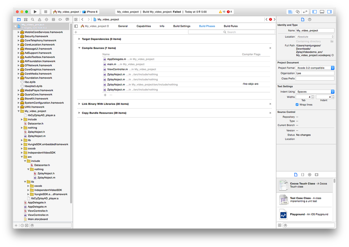 iOS ARC 프로젝트에서 non-ARC 소스 컴파일하기. iOS 프로그램을 개발하다보면 ARC(Auto Reference… | by Jungsoo Nam | Medium