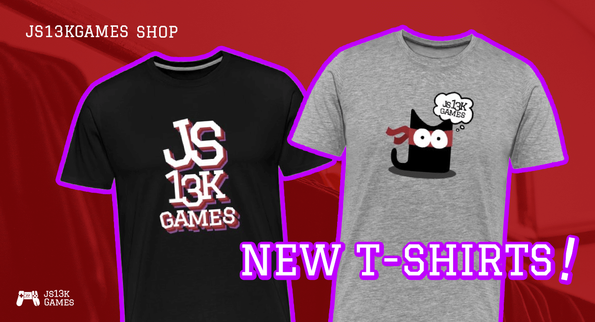 New js13kGames t-shirts in the shop: 2023 and… Badlucky! | by Andrzej ...