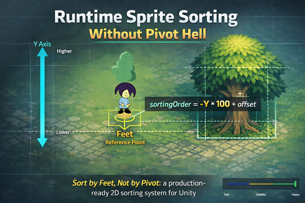 Stop Hand-Fixing 2D Sprite Pivots: Runtime Sorting by Collider “Feet ...