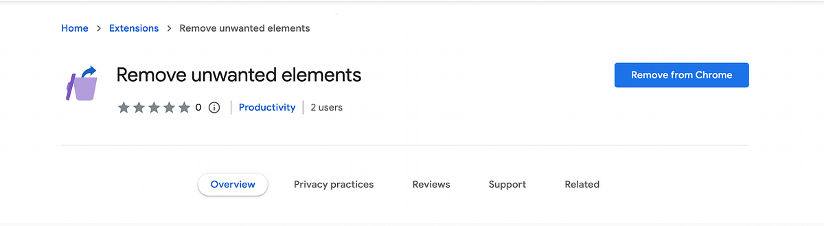 Chrome Extension: Remove unwanted Elements | by Pnk | Medium