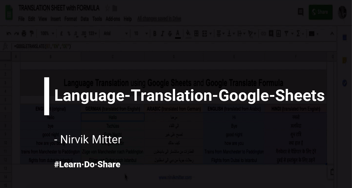Language-Translation-Google-Sheets | by Nirvik Mitter | nirvikmitter ...