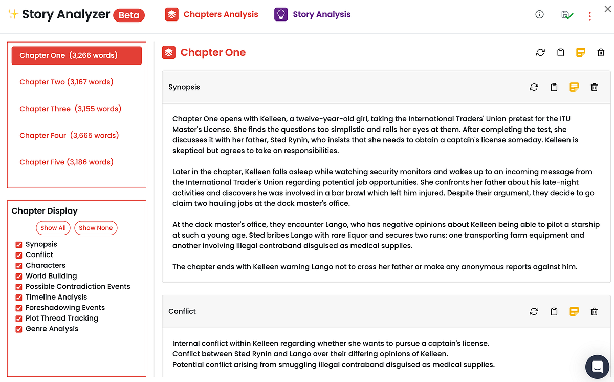 Auto-Crit’s New Story Analyzer Feature | by Beth Turnage | Medium