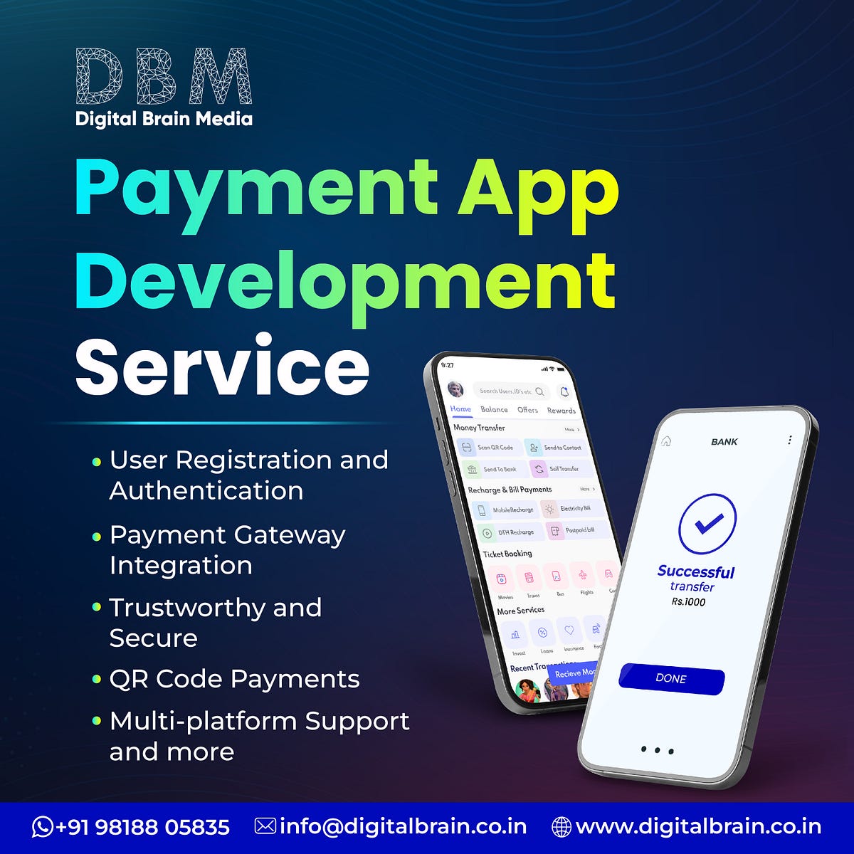 Payment App Development Service - Digital Brain Media - Medium