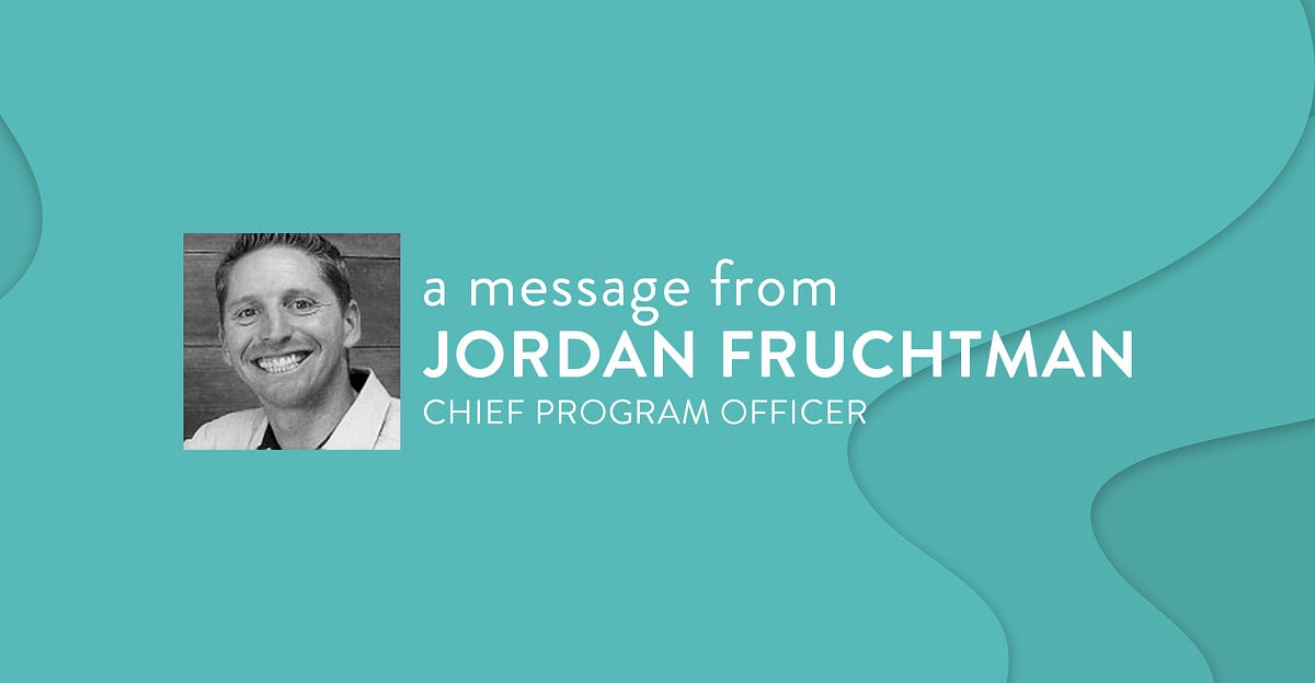 A Message from Jordan Fruchtman, CPO | by Moishe House | Medium
