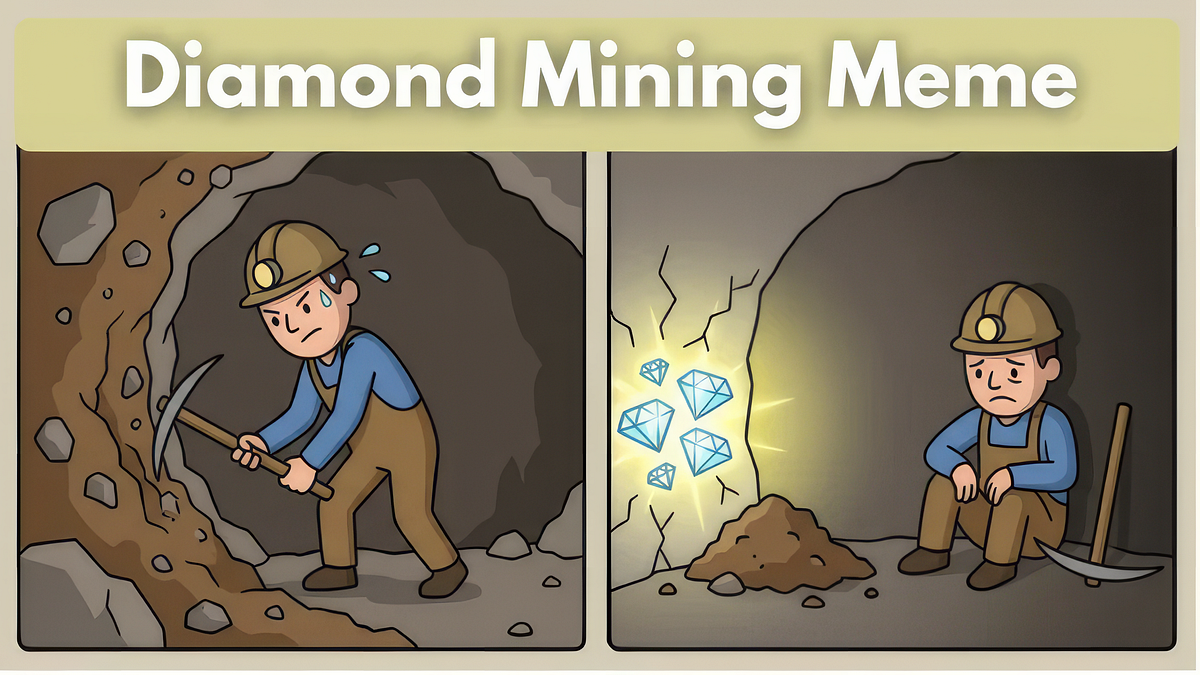 Diamond Mining Meme. Some memes look simple at first glance… | by ...