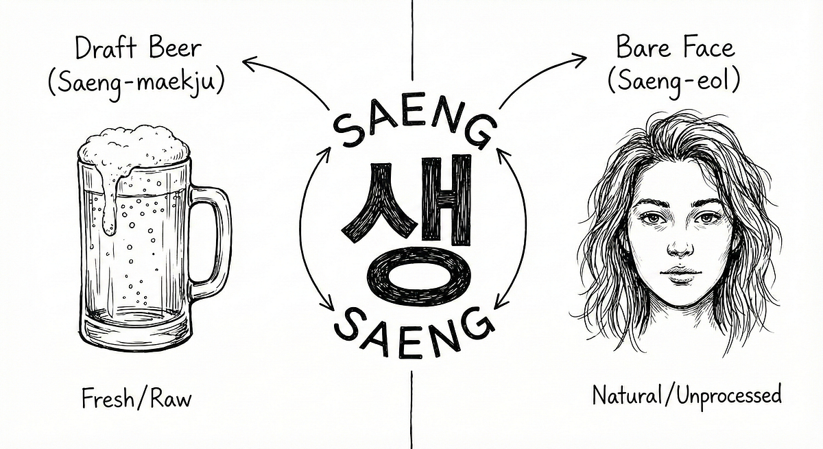 From Draft Beer to Bare Faces: Unlocking the Magic of ‘Saeng’ (생) | by ...