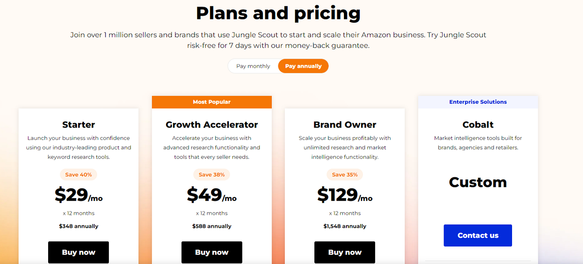Jungle Scout Pricing Plans: Find the Best Savings Today | by Jungle ...