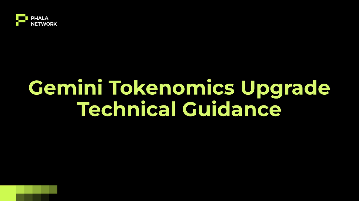 Gemini Tokenomics Upgrade Technical Guidance | by Doyle guo | Medium