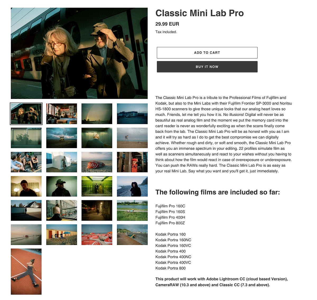 The Classic Film Presets(TCP) : Classic Mini Lab Pro For those who like ...