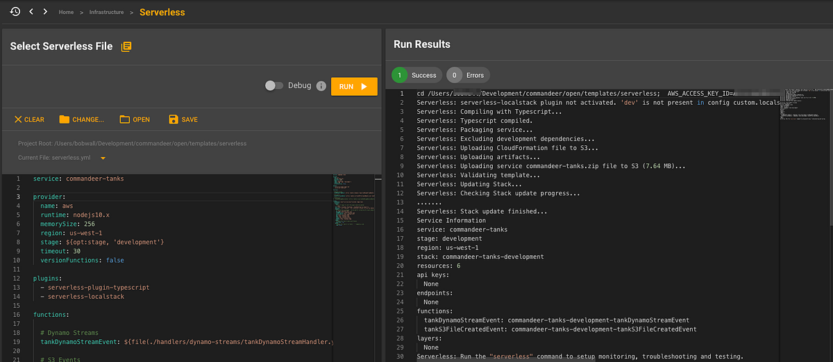GUI Deployment of IAC in the Commandeer Desktop App (Ansible and Serverless Framework)— Part 1 ...
