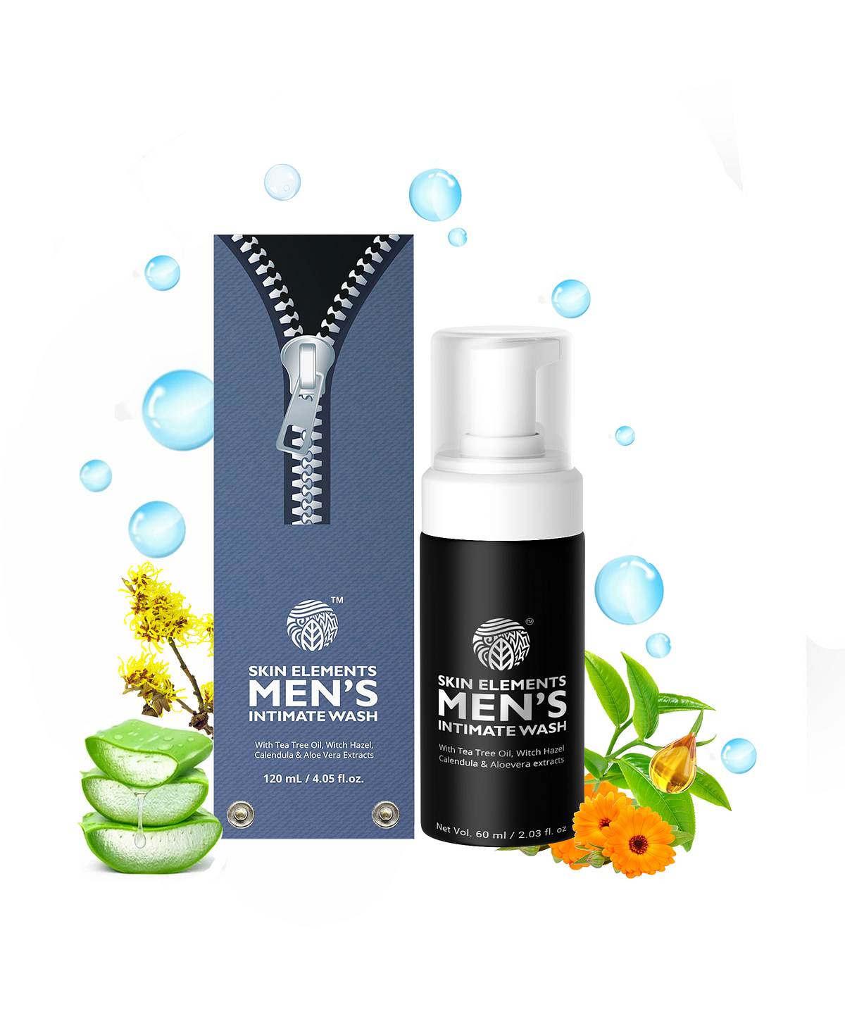 Skin Elements Natural Intimate Wash for Men, 120 ml | by Skinelements ...
