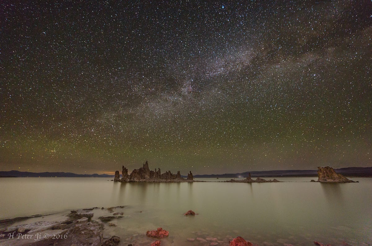 Milky Way over Battleship. The Milky Way rose over the calm Mono… | by ...