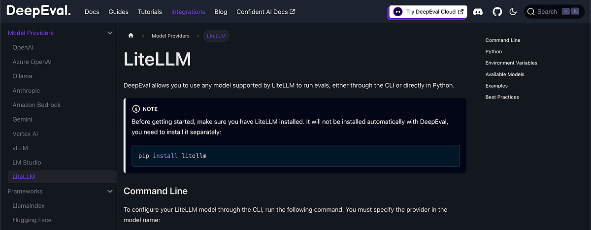 Evaluate 100+ LLMs with DeepEval + LiteLLM | by Prahlad Sahu | Medium