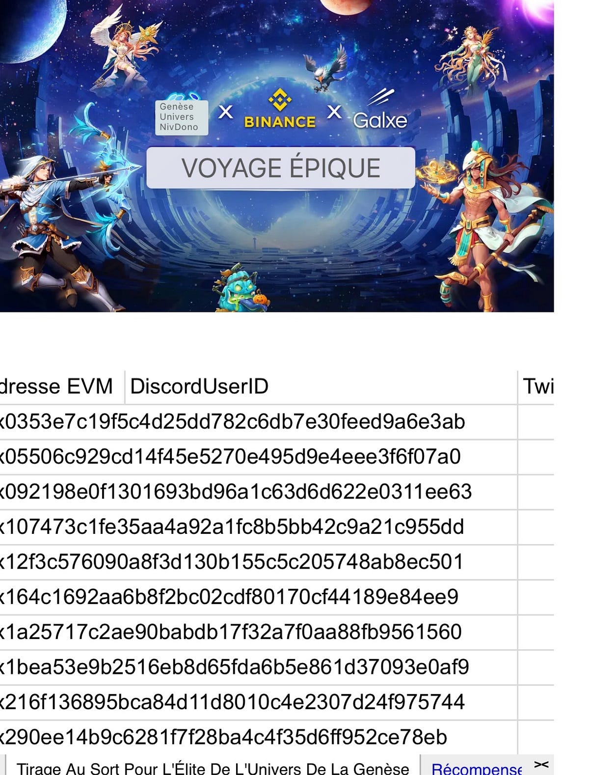 Genesis Universe : Annonce des gagnants de New Horizon Infinite Epic Journey | by Ebenezer ...