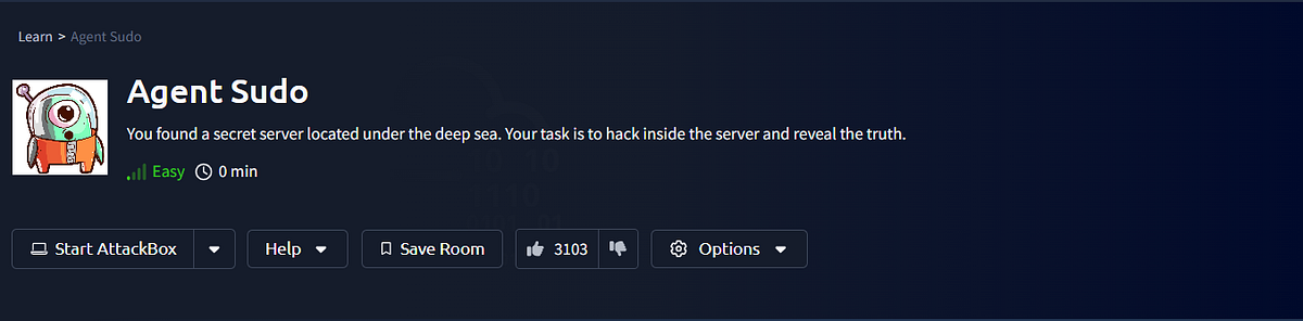 Agent Sudo Task 1 Author Note By Gideon Okechukwu Aug 2024 Medium