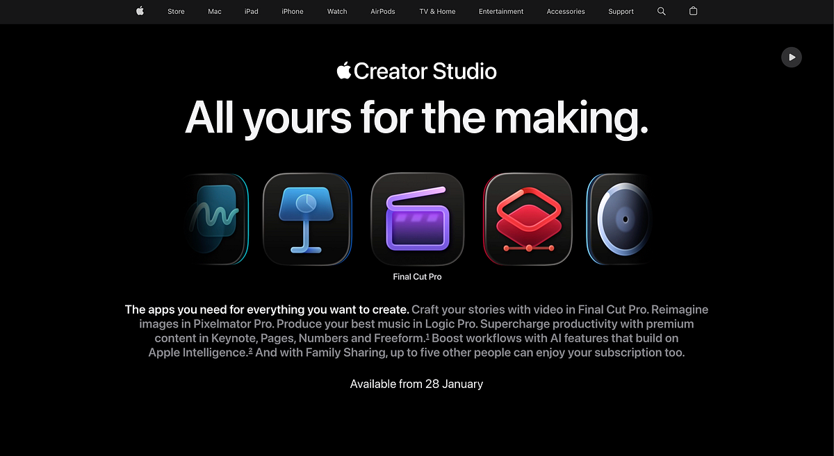 Apple Creator Studio Just Turned “Creator” Into a Subscription Stack ...