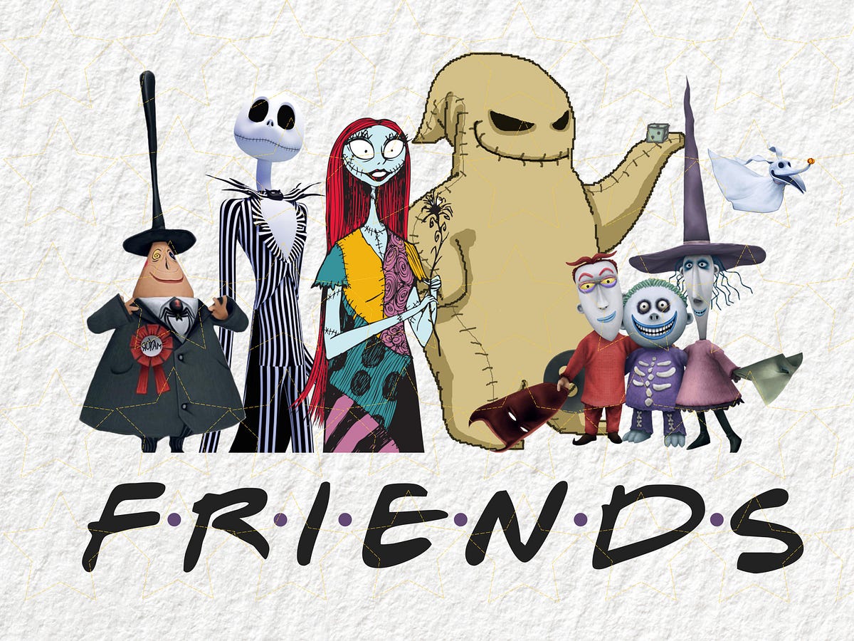 Jack & Sally Friends PNG, Night mare Before Christmas, Halloween ...