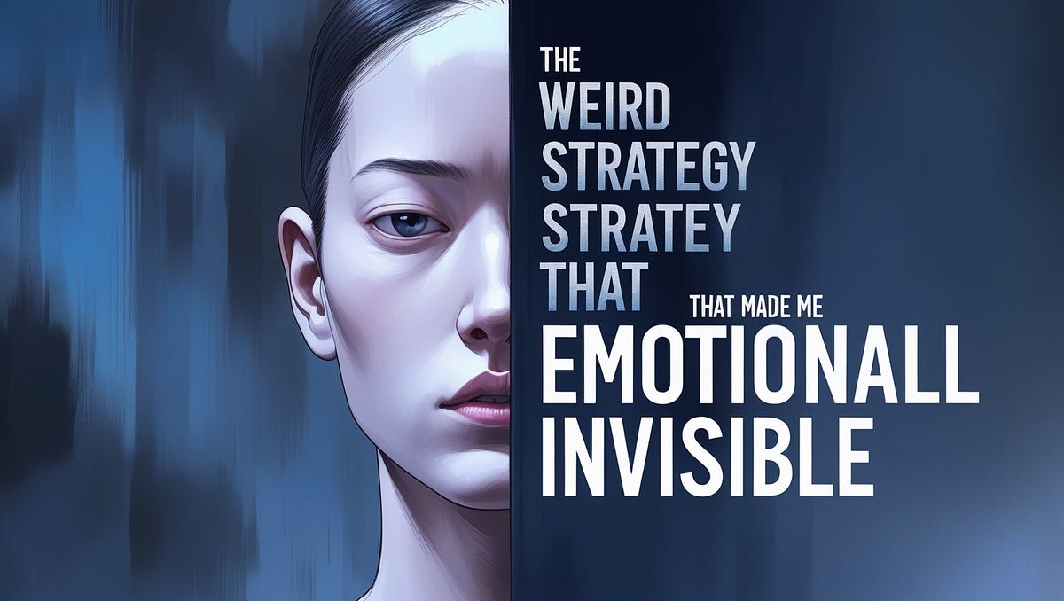 The Weird Strategy That Made Me Emotionally Invisible | by Basil Shah ...