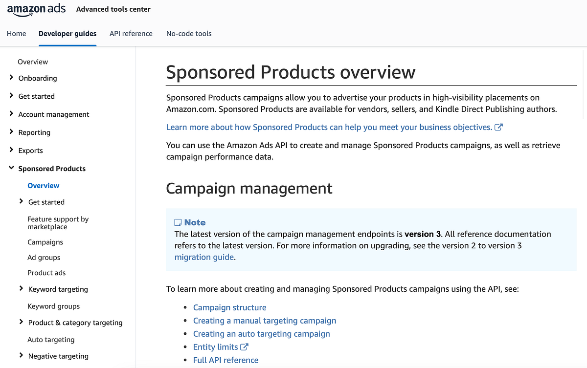 Amazon Sponsored Products API: an inside look | by Frederic @Mimbi ...