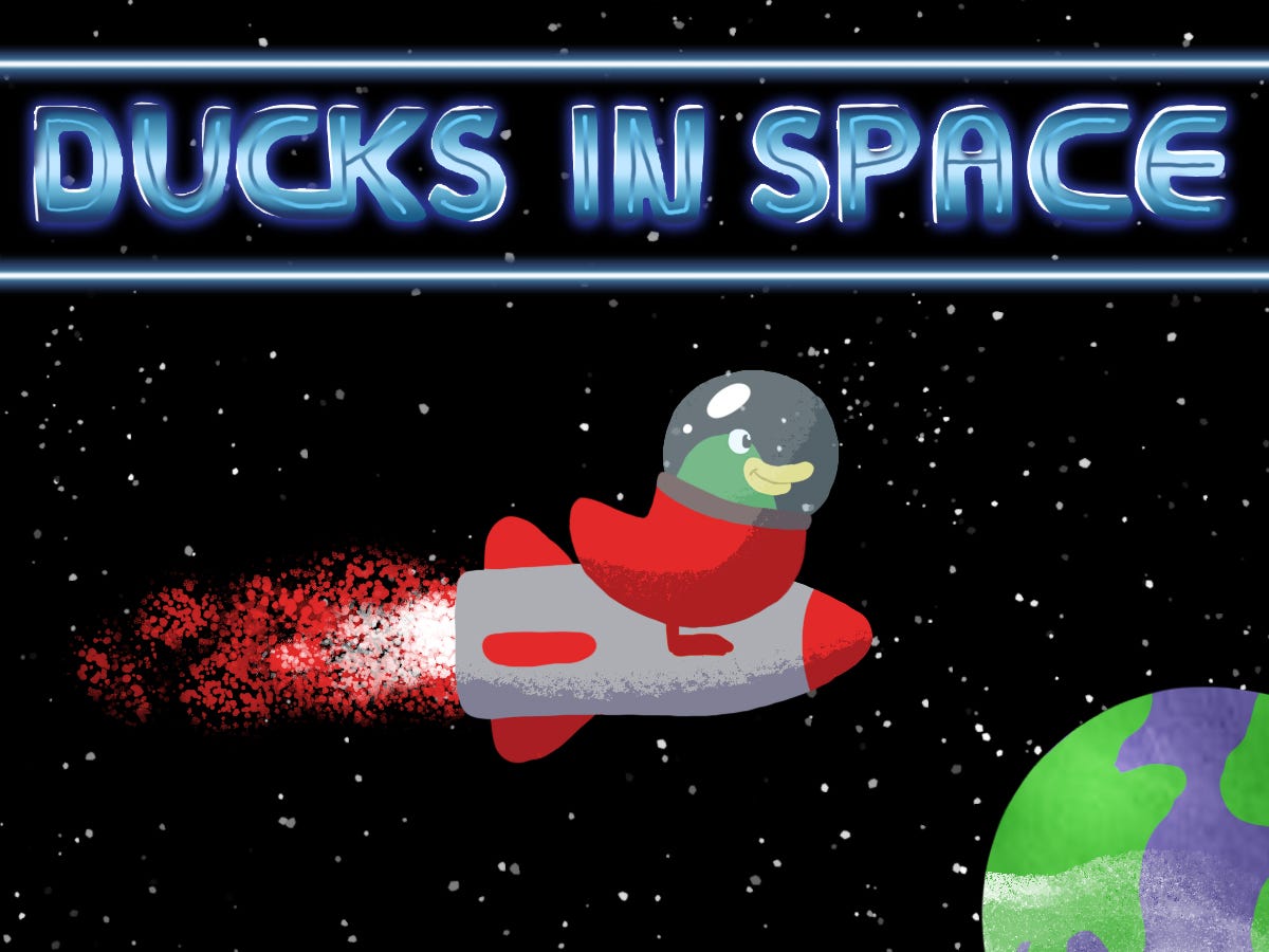 Duckies. IN…SPACE! - Lucky Ducky - Medium